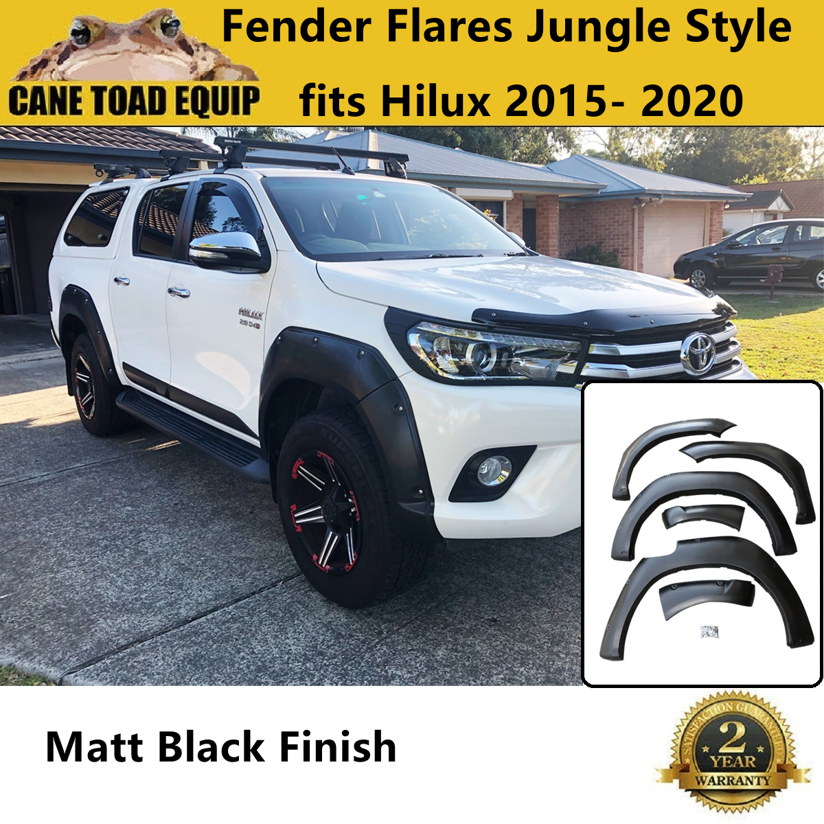 Price Special! Fender Flares Jungle Style Matte Black Wheel Arch Cover ...