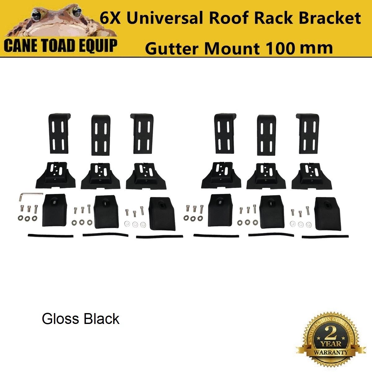 Price Special! Universal Roof Rack Brackets 100MM 3 Pairs for Rain ...