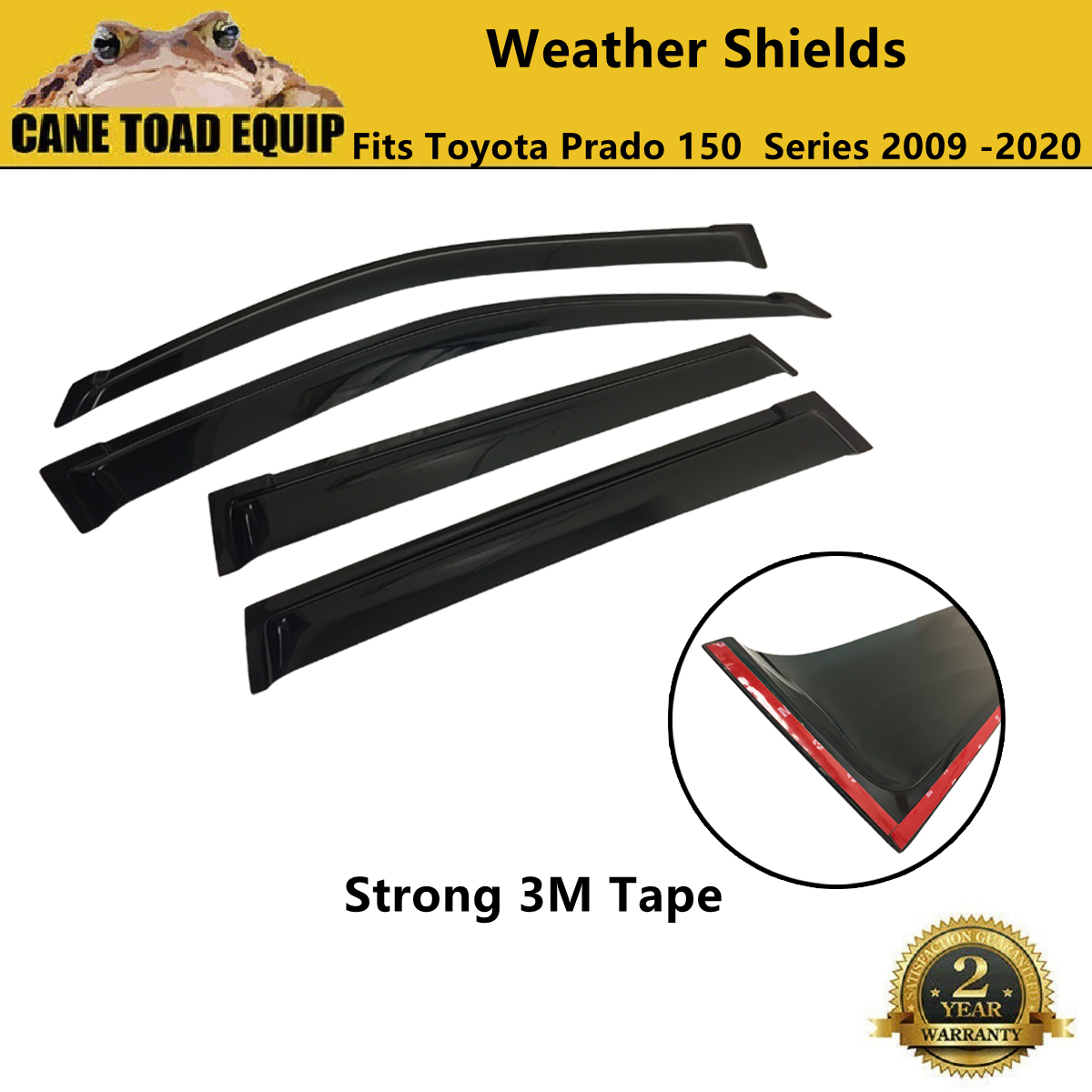 Price Special! Premium Weather Shields Window Visor 4PCS fits Toyota ...