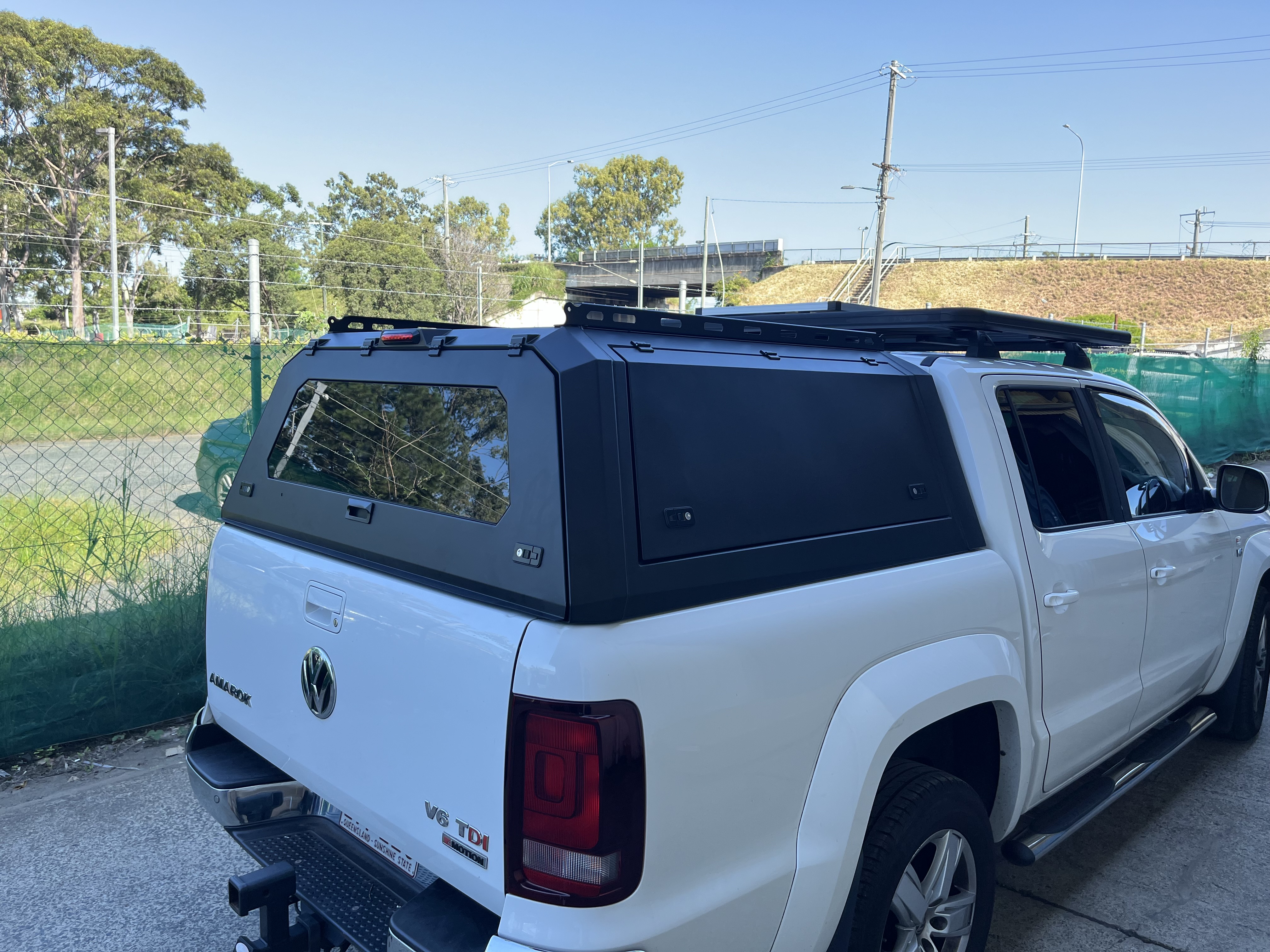 Best price! VW Amarok Steel Canopy 2010-2022 Dual Cab Ute (Matte Black ...