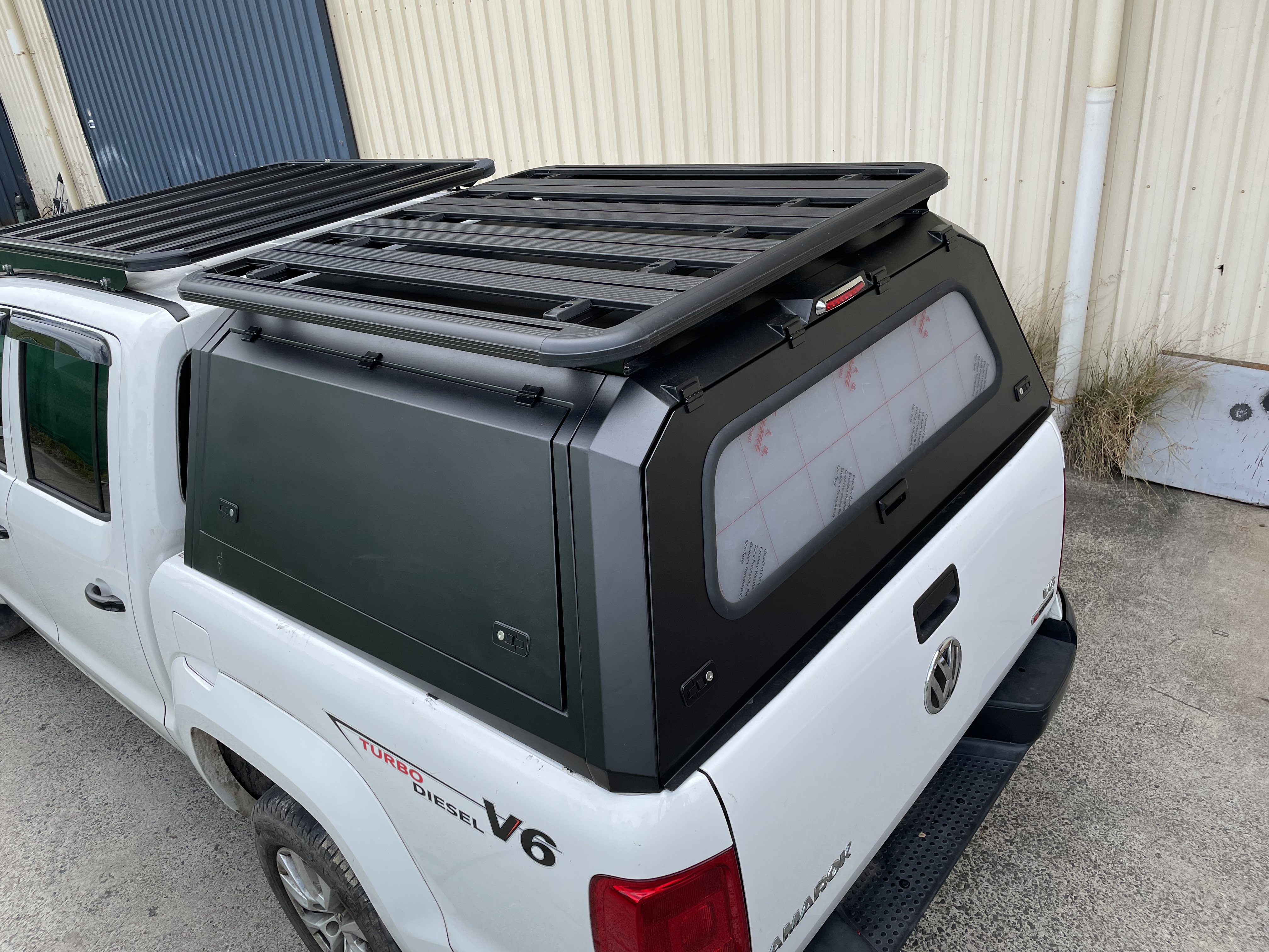 Few Left! VW Amarok Steel Canopy 2010-2022 Dual Cab Ute (Matte Black ...